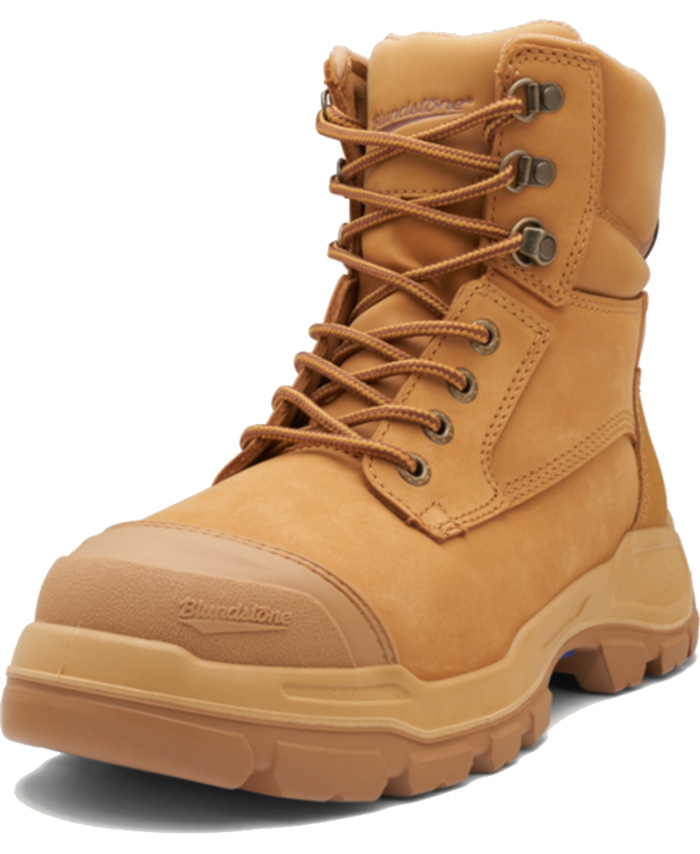 RotoFlex Wheat water-resistant nubuck 150mm zip sided safety boot ...