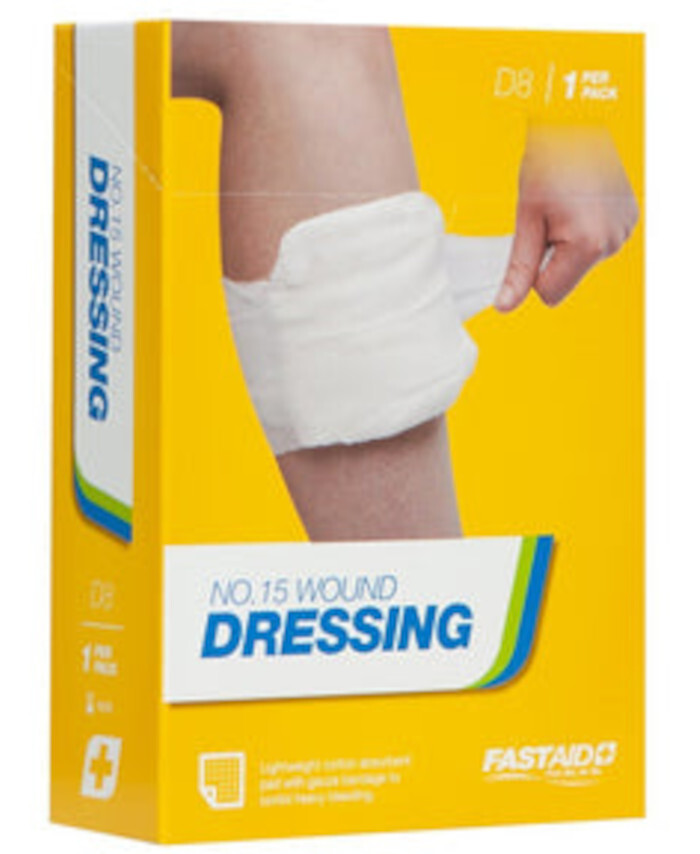 WOUND DRESSING, NO.15, 1PK - FastAid
