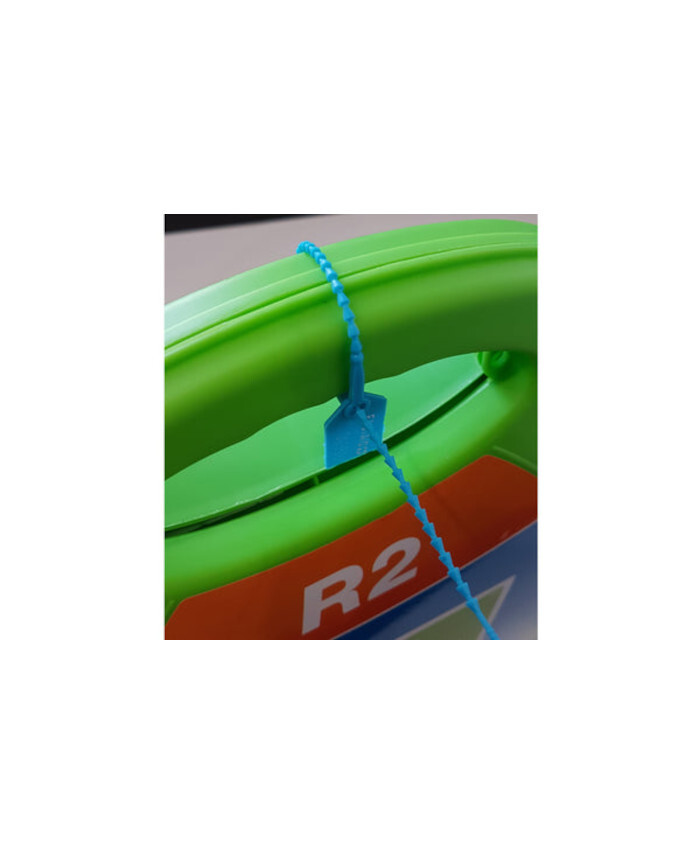 FIRST AID KIT TAMPER TAG, PLASTIC, BLUE - FastAid