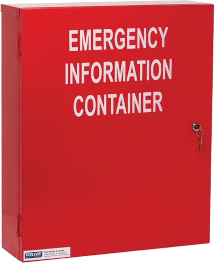 PRATT HAZMAT EMERGENCY INFORMATION CABINET 500 X 600 X 100 - Pratt