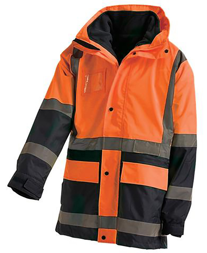 Hi-Vis 2 Tone 5 in 1 Waterproof Biomotion Taped Jacket
