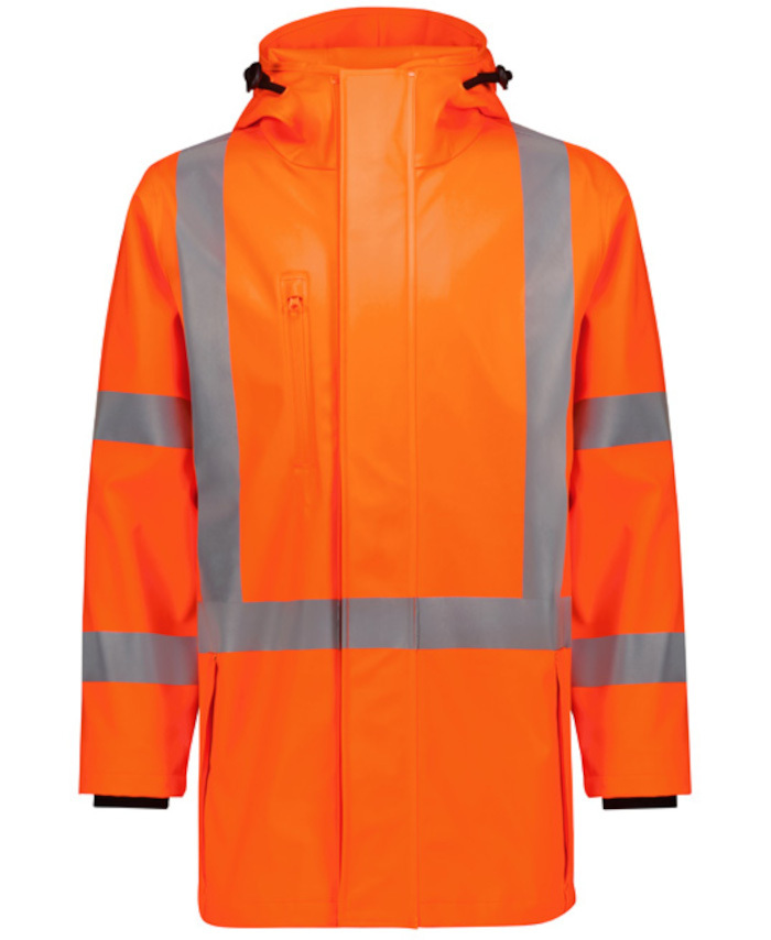 Mens Hi Vis X Back Heavy Duty Waterproof Jacket - Syzmik
