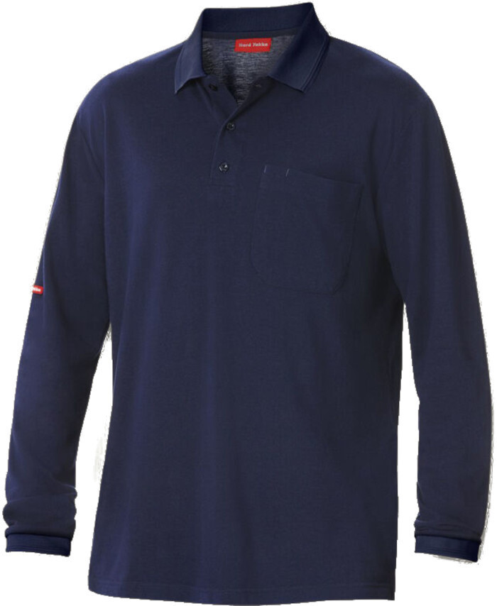 Foundations - Poly Cotton Pique Long Sleeve Polo - Hard Yakka